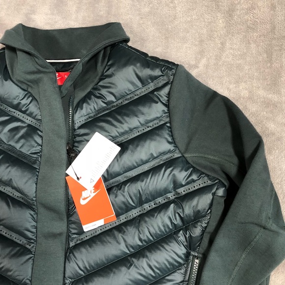 Nike | Jackets & Coats | Nike Tech Fleece Aeroloft Bomber Jacket Sz ...